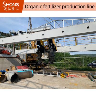 China Carbon Steel Organic Fertilizer Production Line Poultry Manure Granulation for sale