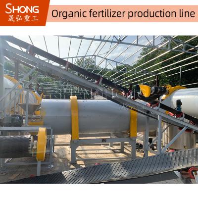 China Livestock Manure Organic Fertilizer Production Line 380V organic fertilizer production line for sale