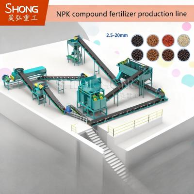 China 18.5kw 380V NPK Fertilizer Production Line with 1 Year Warranty for Efficient Compound Fertilizer Granulation for sale
