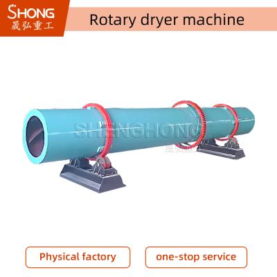 China Rotary Drum Dryer with 1-50t/h Production Capacity Carbon Steel/Stainless Steel Material and 2-5 Degrees Inclination for sale