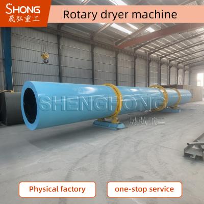 China 2-5 Inclination 50-600℃ Temperature Rotary Drum Dryer with Carbon Steel Construction for Efficient Sludge Drying for sale