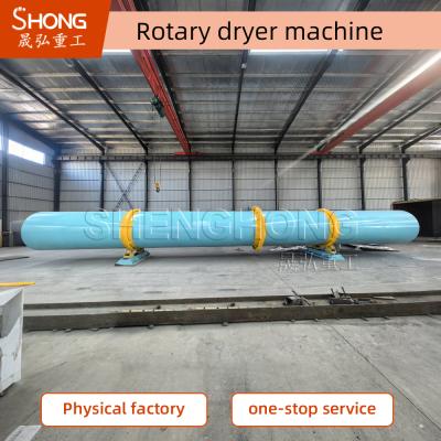 China High Capacity 40-50t/h Rotary Drum Dryer with 50-600℃ Temperature Range and Carbon Steel/Stainless Steel Construction for sale