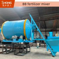 China BB Fertilizer Production Line with 1-5 Tons Per Hour Capacity, PLC Intelligent Control System, and 304 Stainless Steel Mixing Cylinder for sale