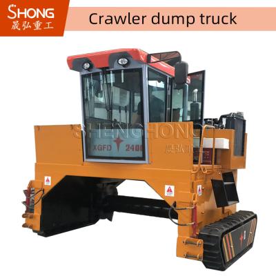 China 2600mm Working Width Diesel Oil Powered Fermentation Compost Equipment with 1000-1200mm Tipping Height Crawler Tipping Machine for sale