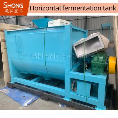 China 2CBM Capacity Carbon Steel Fermentation Compost Equipment with 800*350mm Outlet and Ra <0.4mm Surface for Organic Fertilizer Production for sale