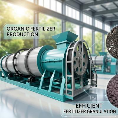 China 380V Durable Chicken Pig Manure Organic Fertilizer Granulator Production Line with 12 Months Guarantee for sale