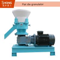 China Flat Die Fertilizer Granulator Machine with 22kw-75kw Power, 3-7 ton per hour Capacity, and Carbon Steel or Stainless Steel Material for sale