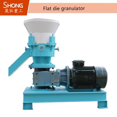 China Flat Die Fertilizer Granulator Machine with 22kw-75kw Power, 3-7 ton per hour Capacity, and Carbon Steel or Stainless Steel Material for sale