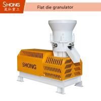 China Flat Die Pelleting Machine for Organic Fertilizer Production with 1-4 Tons per Hour Capacity and ≥95% Granulating Rate for sale