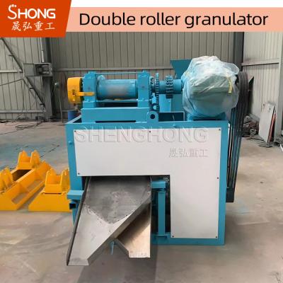 China NPK Dry Chemical Powder Compound Fertilizer Granulator with Double Roller Extrusion 18.5kw Power and 1.5-2.5 ton/hour Capacity for sale