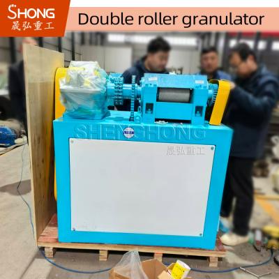 China Double Roller NPK Compound Fertilizer Pellet Press Machine - Carbon Steel Construction, 1-4 t/h Capacity, 2-10mm Pellet Diameter for sale
