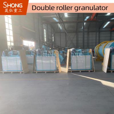 China NPK 380V Fertilizer Granulator Machine with Carbon Steel Construction and Double Roller Design for Ball Shape Granules for sale