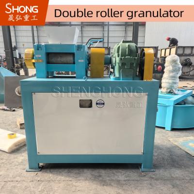 China 15kw Carbon Steel Double Roller Pressing Fertilizer Granulator with 1-4 t/h Capacity for Granulation Plant Machine for sale