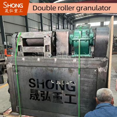 China 18.5kw Power Carbon Steel Double Roller Press Granulator Machine for 1.5-2.5 Tons Per Hour Compound Fertilizer Production for sale