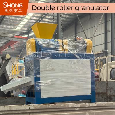 China 1-2t/h Capacity Double Roller Granulator for Easy Maintenance and Oval Shape Granules for sale