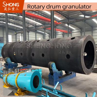 China Carbon Steel Rotary Drum Granulator with 18.5kw Power and 10-15T/H Capacity for Organic Fertilizer for sale