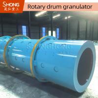 China Carbon Steel Rotary Drum Granulator with 8t/h Capacity and 11.5r/min Speed for Organic NPK Fertilizer for sale