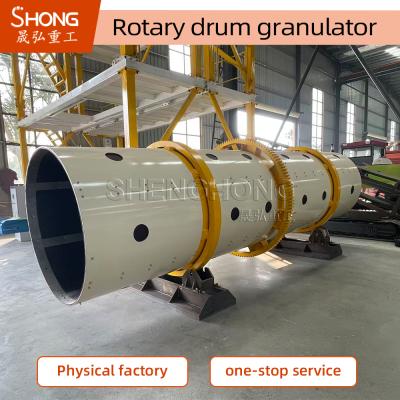 China 8t/h Capacity 11.5r/min Speed Carbon Steel/Stainless Steel Fertilizer Granulator Drum Granulator for sale