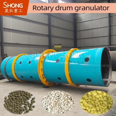 China Rotary Drum Granulator Machine for Compound Fertilizer with 8-15T/H Capacity, 11.5r/min Speed, and Carbon Steel Construction for sale