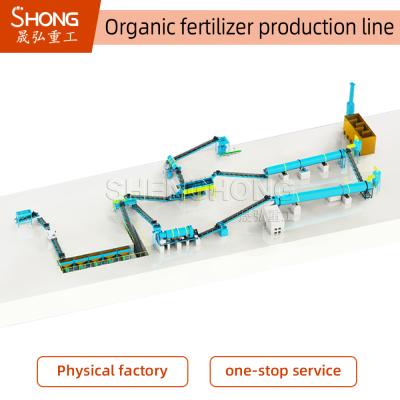 China Low Energy Consumption Organic Fertilizer Production Line with High Productivity and Environmental Protection for sale
