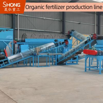 China Complete Equipment Organic Fertilizer Production Line for 1-20 Thousand Tons per Year with Below 10% Moisture for sale