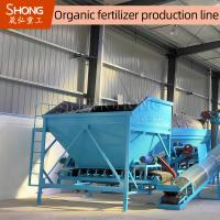 China 8t/h Capacity Organic Fertilizer Production Line with 75Kw Granulator Power for Round Ball Shape Granules for sale