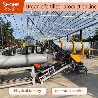 China Organic Fertilizer Production Line with 1-20 Thousand Tons Annual Output Below 10% Moisture and 380V or Demand Power for sale