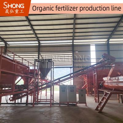 China Organic Fertilizer Production Line for Chicken Manure with 1-20 Thousand Tons Annual Capacity and Below 10% Moisture for sale