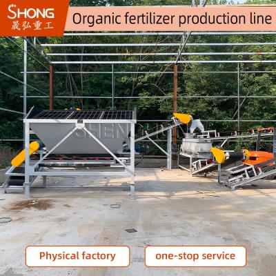 China Organic Fertilizer Production Line with One-Step Molding Technology for Below 10% Moisture and 1-20 Thousand Tons Annual Productivity for sale