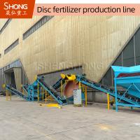 China Disc Granulator Production Line for Organic Fertilizer with Wet Granulation 20-40% Moisture Content and 2-8mm Granule Diameter for sale