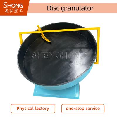 China 5mm Granules Organic Fertilizer Disc Pelletizer with 93% Granulation Rate Carbon Steel Construction and Three Discharging Ports for sale