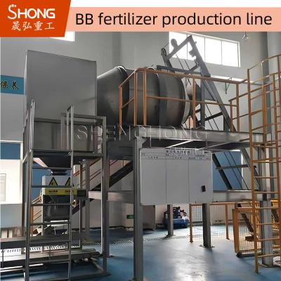 China 22kw BB Fertilizer Production Line with PLC Control for Uniform Mixing Fertilizer Blending Equipment for sale