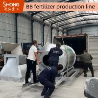 China 20-50t/h Capacity Carbon Steel Bulk Blending Fertilizer Production Line with PLC Control System for sale