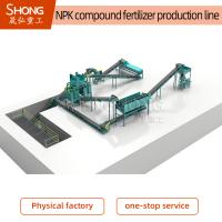 China 18.5kw NPK Fertilizer Production Line with 1-2 Tons Per Hour Capacity and 1 Year Warranty for sale