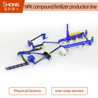 China 2.5-20mm Granules Diameter NPK Fertilizer Production Line with 1-2 Tons Per Hour Capacity for Single Or Compound Fertilizer for sale