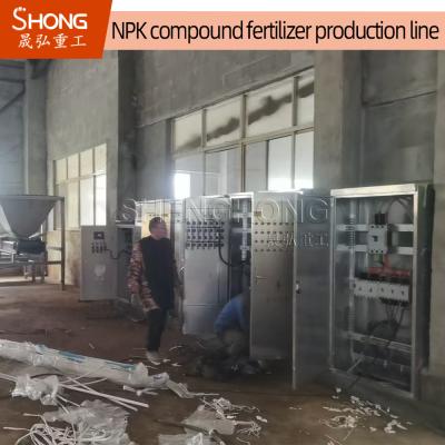 China Organic Matter Content ≥30% NPK Fertilizer Production Line with 1-2 Tons Per Hour Capacity and Double-Roller Granulation for sale