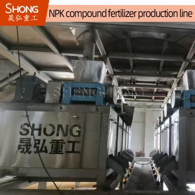 China NPK Fertilizer Production Line with Binder-free Granulation Technology, 5-25 Tons/Hour Capacity and 18-22kWh/Ton Power Consumption for sale