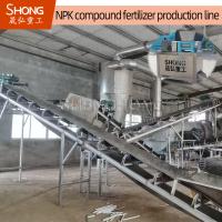 China NPK Fertilizer Production Line with 5-100 T/H Capacity 2-4mm Granular Size and ≥90% Nutrient Content for sale