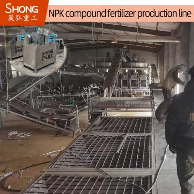 China Potassium Sulfate Fertilizer Production Line with 5-6T/H Capacity Carbon Steel Material for Oval Shape Granules for sale