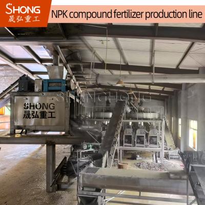 China 2-3t/H Capacity 380V Voltage Compound Fertilizer Production Line with Engineer's Guide Installation for sale