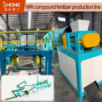 China 10t/H Capacity NPK Fertilizer Production Line with Irregular Shape Granules and Stainless Steel Roller for sale