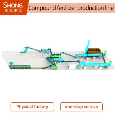 China Customized NPK Organic Fertilizer Production Line with High Granule Strength and 1 Year Warranty for sale