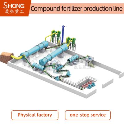 China Customized Compound Fertilizer Production Line with High Nutrient Content ≥90% and Multiple Granule Sizes 2-6mm for sale