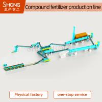 China Customizable 380V/50Hz NPK Fertilizer Production Line with 3-8mm Granule Size and Rotary Drum Granulator for sale