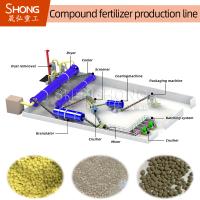 China High Granules Strength NPK Fertilizer Production Line with 3-8mm Granule Size and Rotary Coating Machine for sale