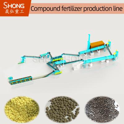 China Carbon Steel Rotary Drum Granulator for Large Scale NPK Compound Fertilizer Production with Ball Shape Granules for sale