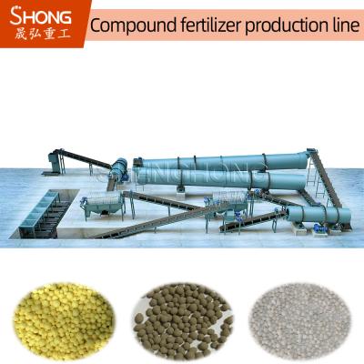 China 5 TPH Capacity Rotary Drum Granulator for NPK Fertilizer with Carbon Steel Construction and 12 Month Warranty for sale