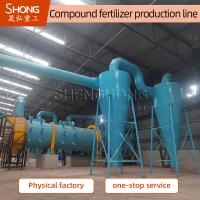 China Large Capacity 12-15t/h NPK Fertilizer Production Line with Ball Shape Granules Compound Fertilizer Rotary Drum Granulator for sale