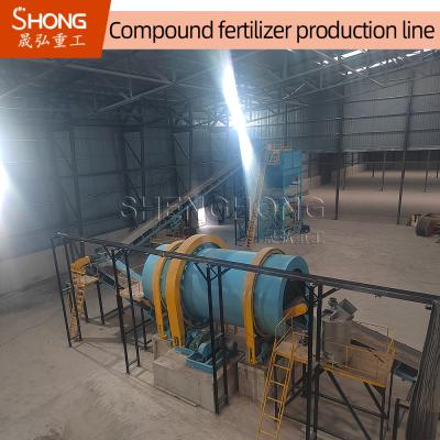 China High Granulation Rate Rotary Drum Granulator for NPK Fertilizer Production with Low Moisture Content and Adjustable Granule Size for sale