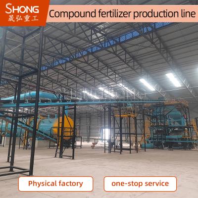 China High Capacity 12-15 Tons Per Hour NPK Compound Fertilizer Production Line for Ball Shape Granules with Corrosion Resistant Lining for sale